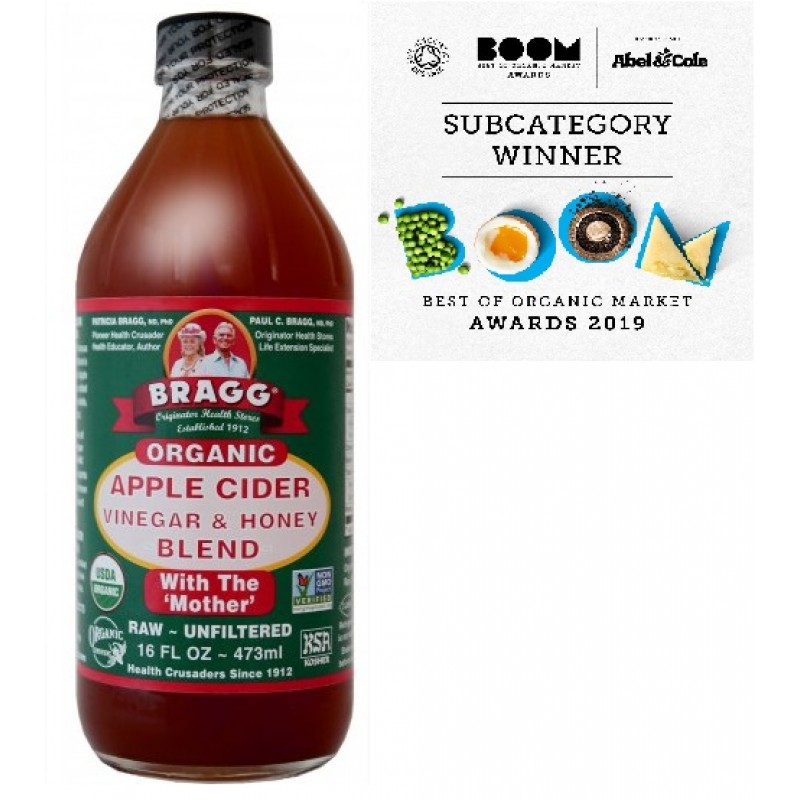 BRAGG ORGANIC APPLE CIDER VINEGAR HONEY BLEND 473ML | Omninatural